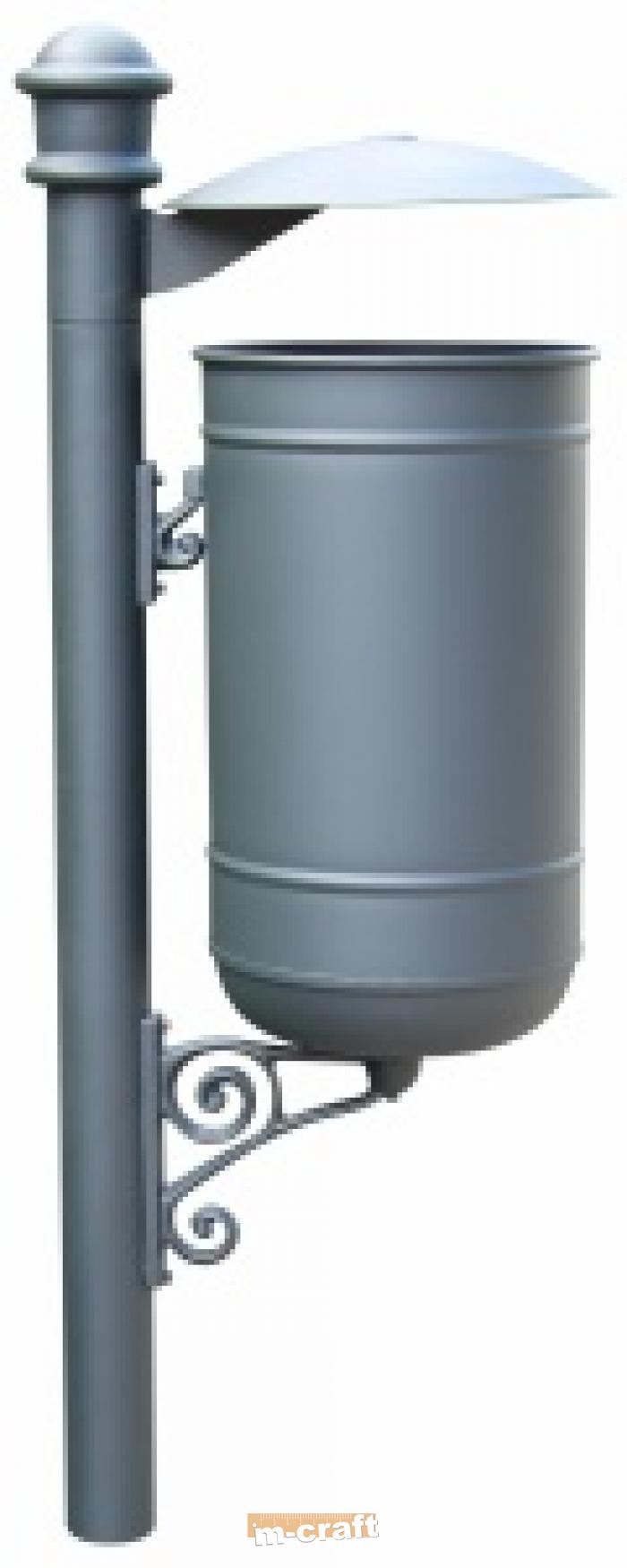 Metāla atkritumu tvertne / miskaste / urna 40l | Metāla atkritumu ...